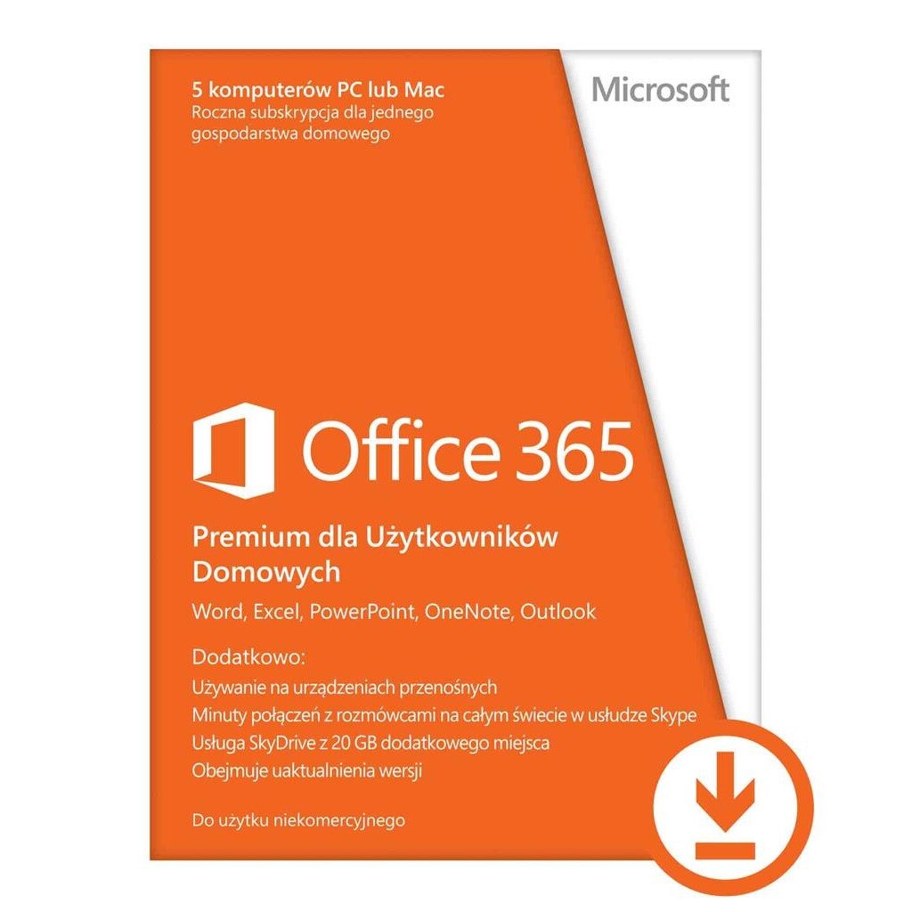 Microsoft Office 365 Home Premium 32/64-bit All Languages Subscription ...