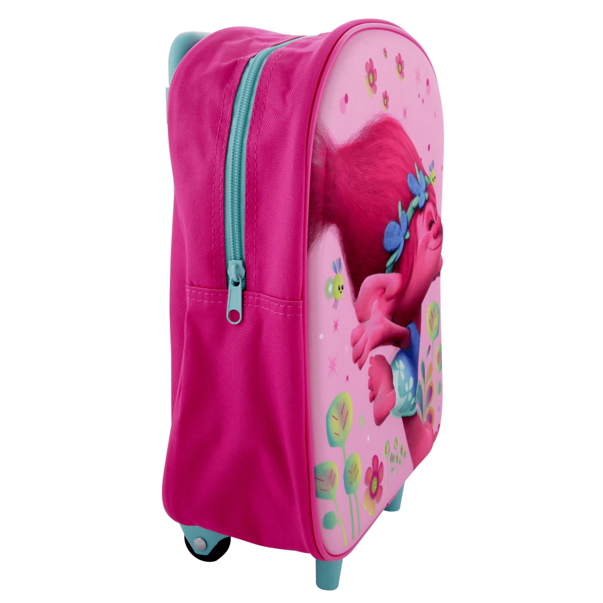 Troler cu printesa Poppy Trolls, pentru fetite, 35x27x12 cm, Roz - eMAG.ro