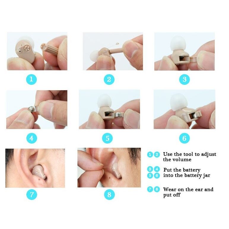 Aparat auditiv Mini intraauricular AudiSound ASJH-907 - eMAG.ro