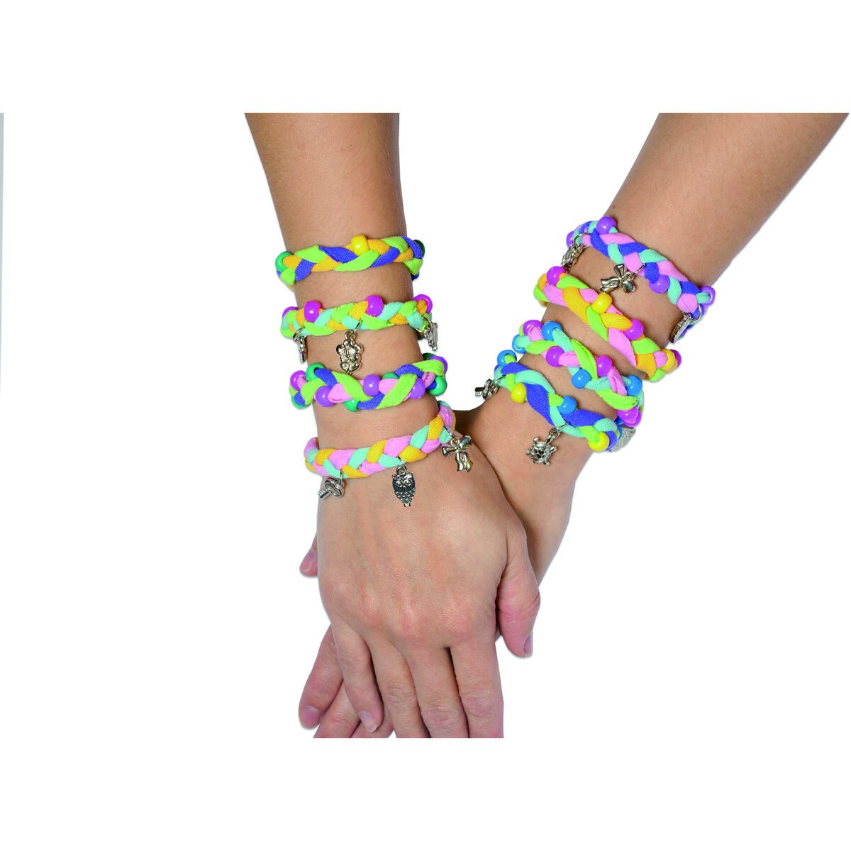 Set creativ pentru realizarea bratarilor - Bratari impletite Galt, 120 ...