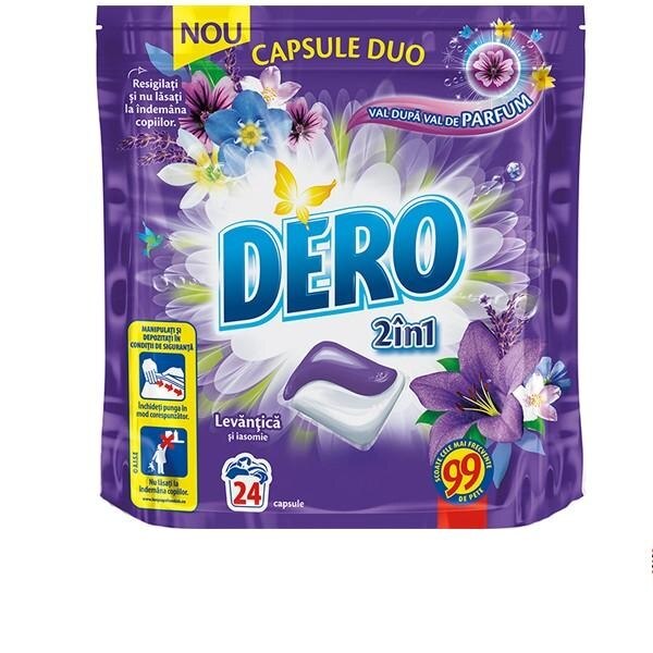 Detergent automant capsule Dero 2in 1 Leventica capsule 24buc x 24gr ...