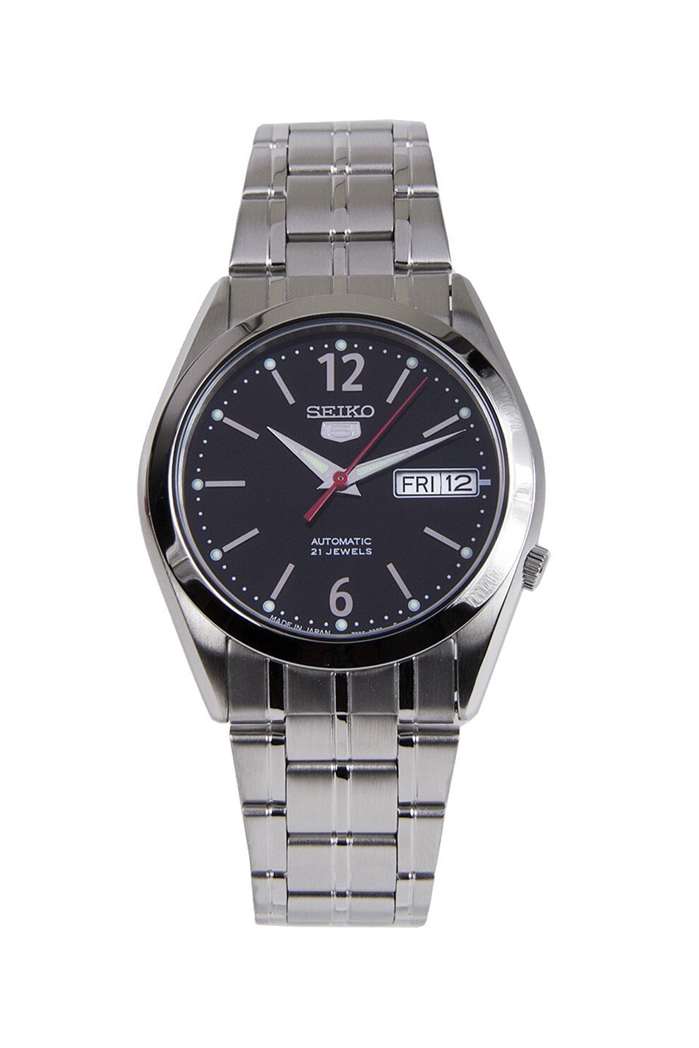 Seiko, Автоматичен часовник с метална верижка, Сребрист - eMAG.bg