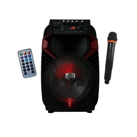 Boxa Cu Statie Activa Tip Troller, Difuzor 8 Inch, Microfon Wireless ...