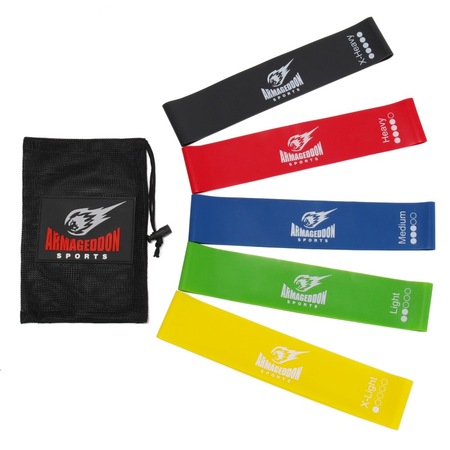 Set de 5 Benzi Elastice de Rezistenta Armageddon Sports - eMAG.ro