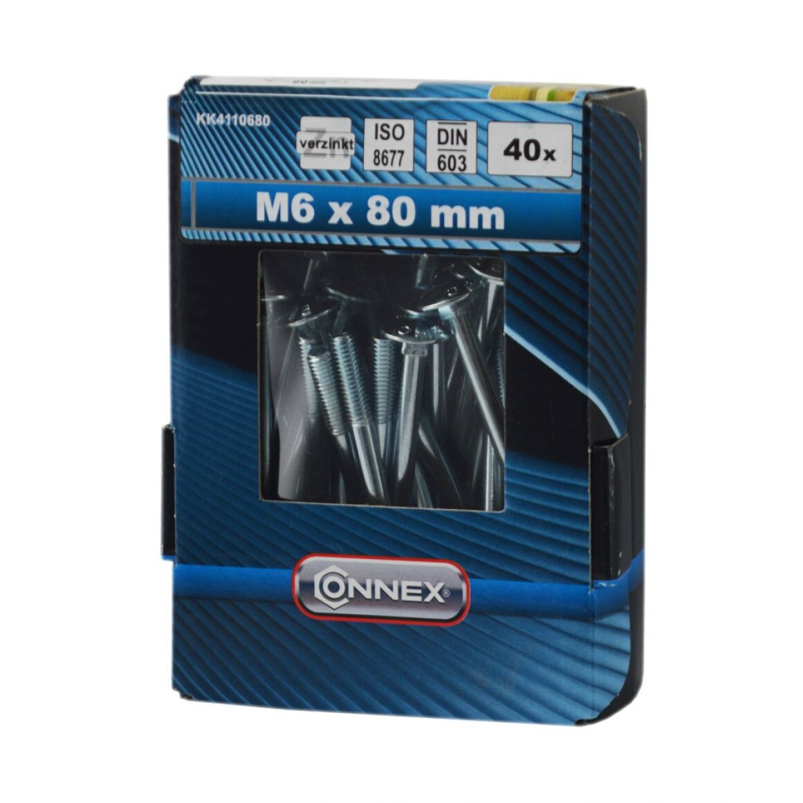 Set surub cap torbant M6x80 ZA + piulita M6 - 40 buc Connex - eMAG.ro