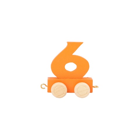 Vagon lemn colorat nr 6 - eMAG.ro