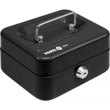 Caseta bani, cutie valori, original VOREL, Inchidere cu Cheie, otel ...