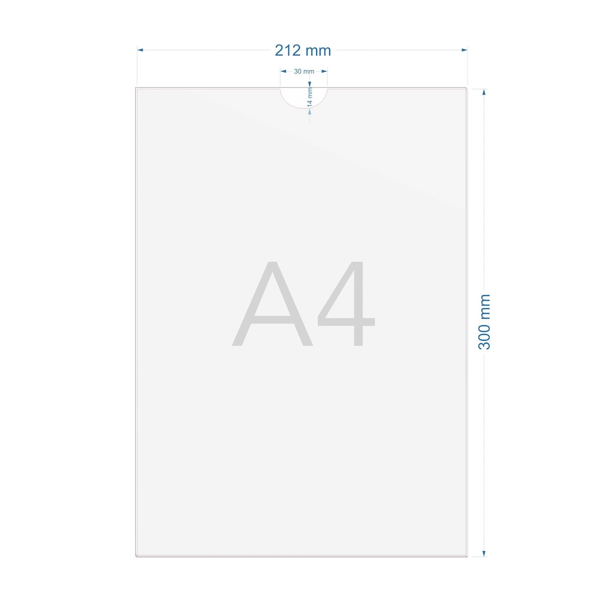 Insert tip U din plexiglas transparent, format A4, 3 buc./SET - eMAG.ro