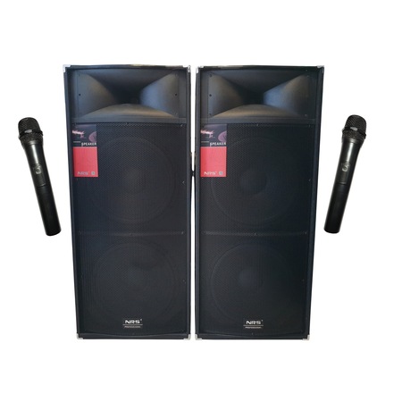 Boxe Active Profesionale 2 x 460 W, 2 Microfoane Wi-Fi, Karaoke ...