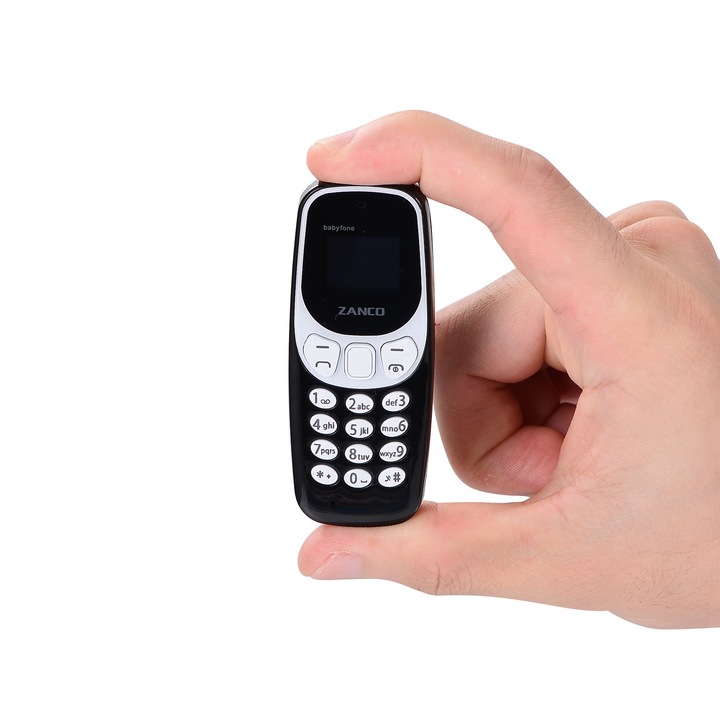 Telefon mini Zanco Babyfone Negru - eMAG.ro