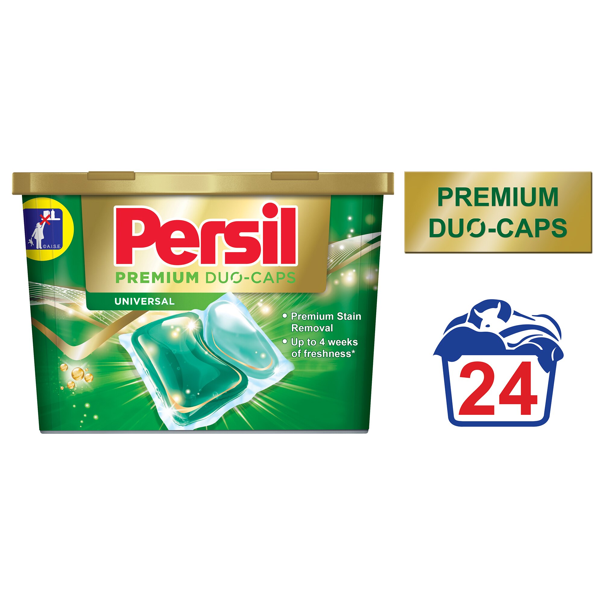 Detergent capsule Persil Premium Duo Caps Universal, 24 spalari - eMAG.ro