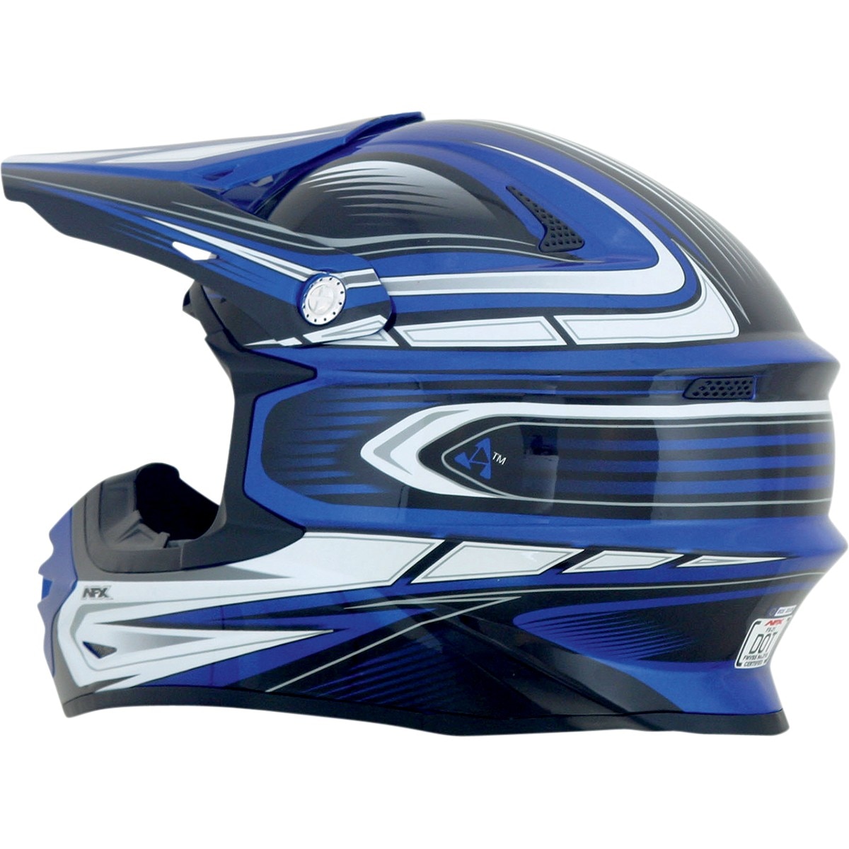 Casca moto cross enduro fx21 multi albastra md - eMAG.ro