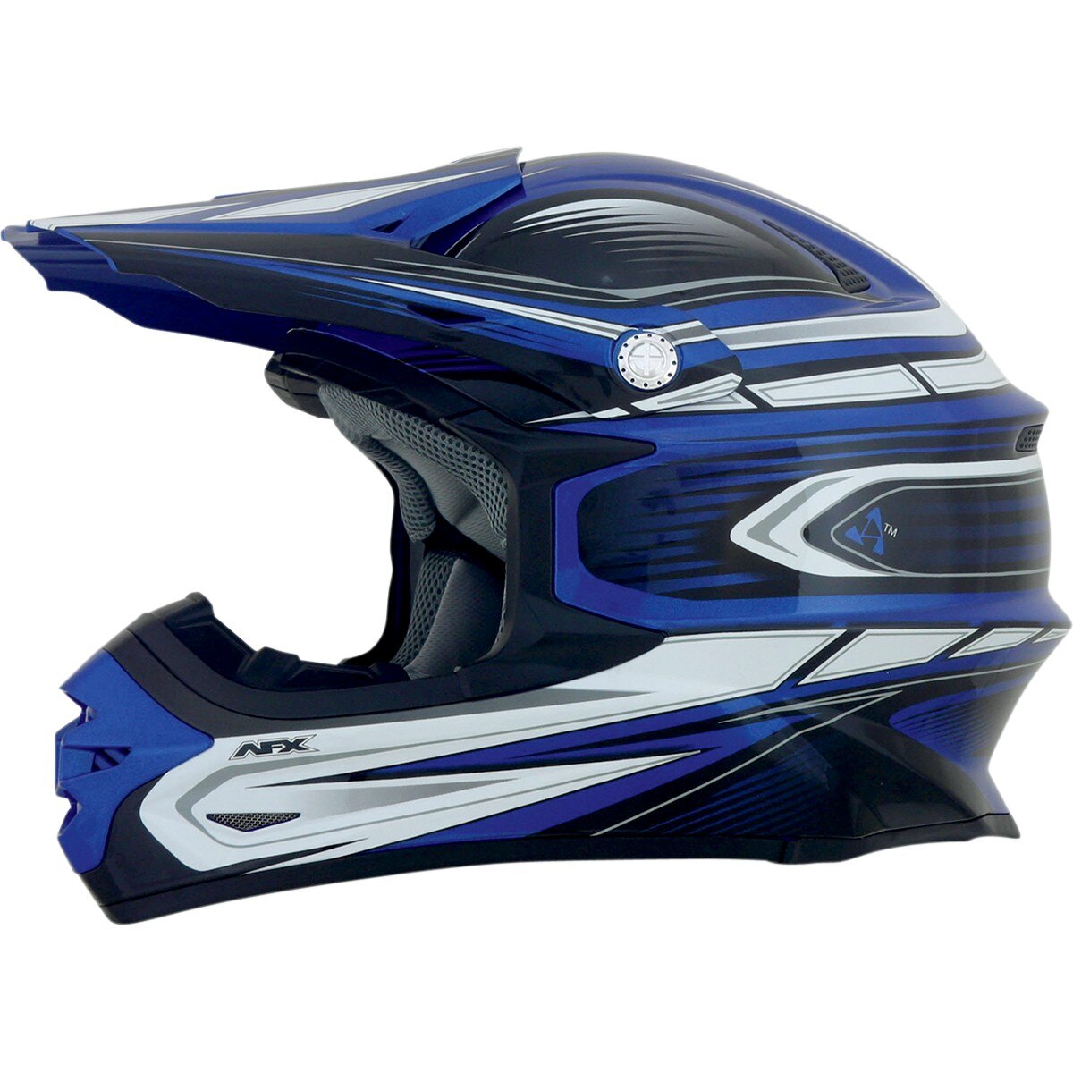 Casca moto cross enduro fx21 multi albastra md - eMAG.ro