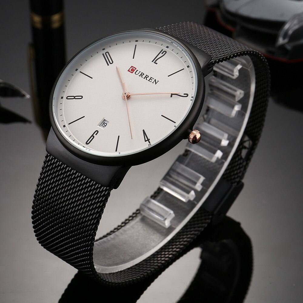 Ceas Curren barbatesc, elegant Dark Black M8257NA - eMAG.ro