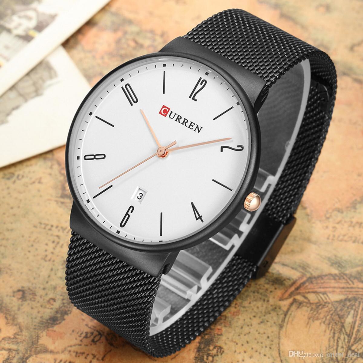 Ceas Curren barbatesc, elegant Dark Black M8257NA - eMAG.ro