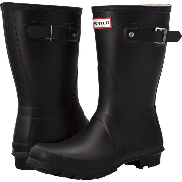 Hunter, Cizme dama, din cauciuc, Negru - eMAG.ro
