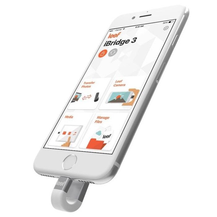 Leef iBridge 3 USB pendrive, 64GB, Fehér - eMAG.hu