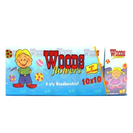 Batiste nazale Woods, 3 straturi, 10 x 10, 100 buc - eMAG.ro