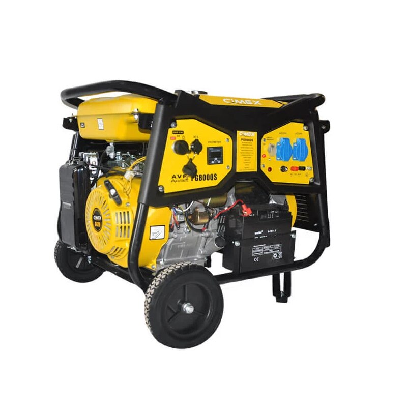 Generator electric CIMEX PG8000S, 6,5 kW, AVR, Mufa ATS, Galben/Negru ...