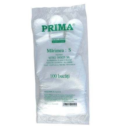 Manusi Plastic HDPE Transparente S, 100 bucati - eMAG.ro