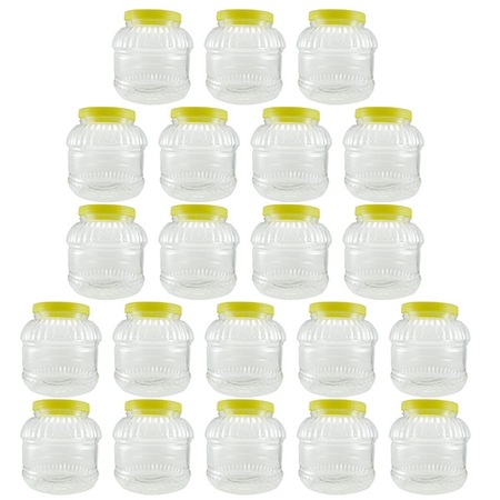 Pachet 18 bucati - Borcan 10L din plastic alimentar, Pet cu capac prin ...