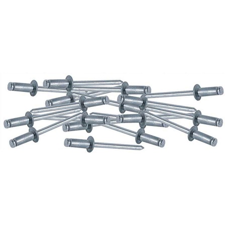 Set Pop-nituri Vorel cu cap bombat, aluminiu/aluminiu, 6,4x4,8mm, 50buc ...