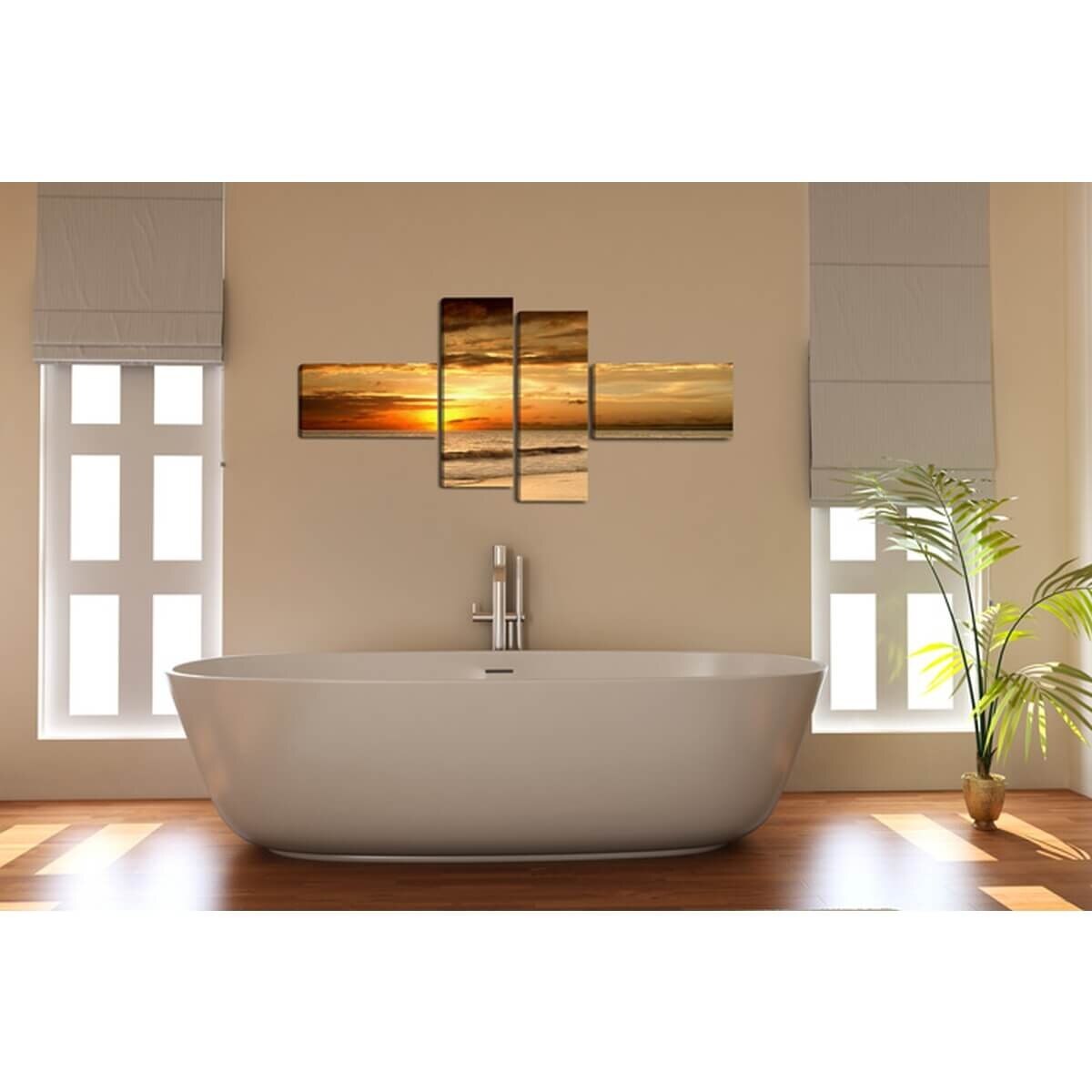 Tablou canvas peisaje naturale rasarit de soare valurile marii pentru ...
