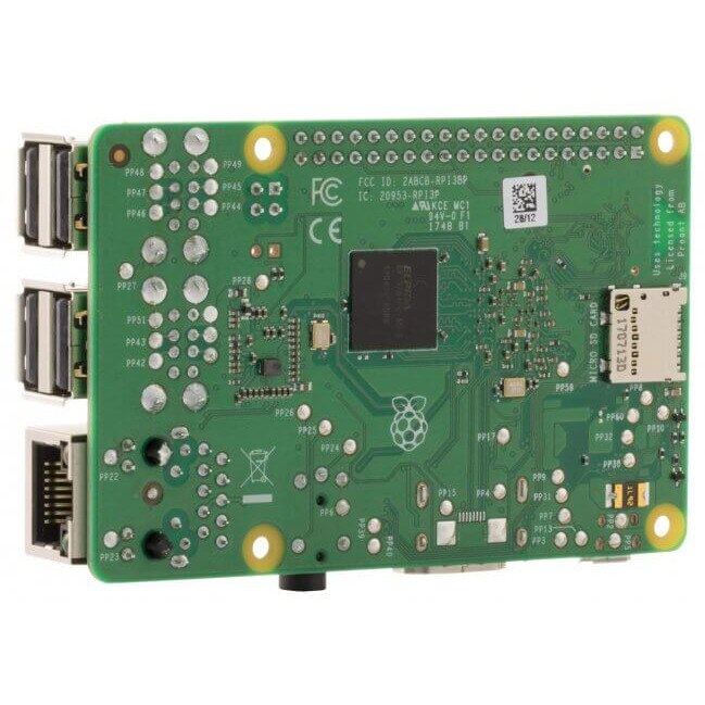 Eдноплатков компютър Raspberry Pi 3 Model B+, 1.4 Ghz Quad core, 1 GB ...