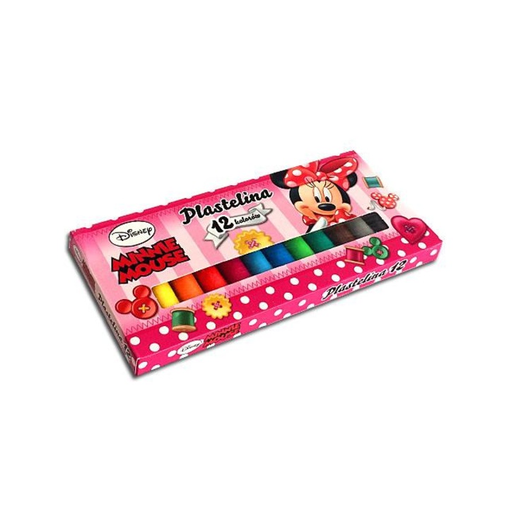 Set plastelina Minnie Mouse, Multicolor, 12 buc - eMAG.ro