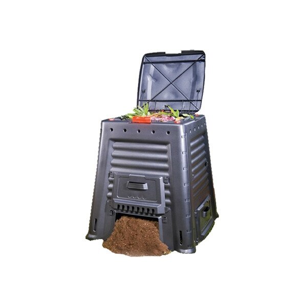 Mega Compostor gradina - 650L - Negru - eMAG.ro