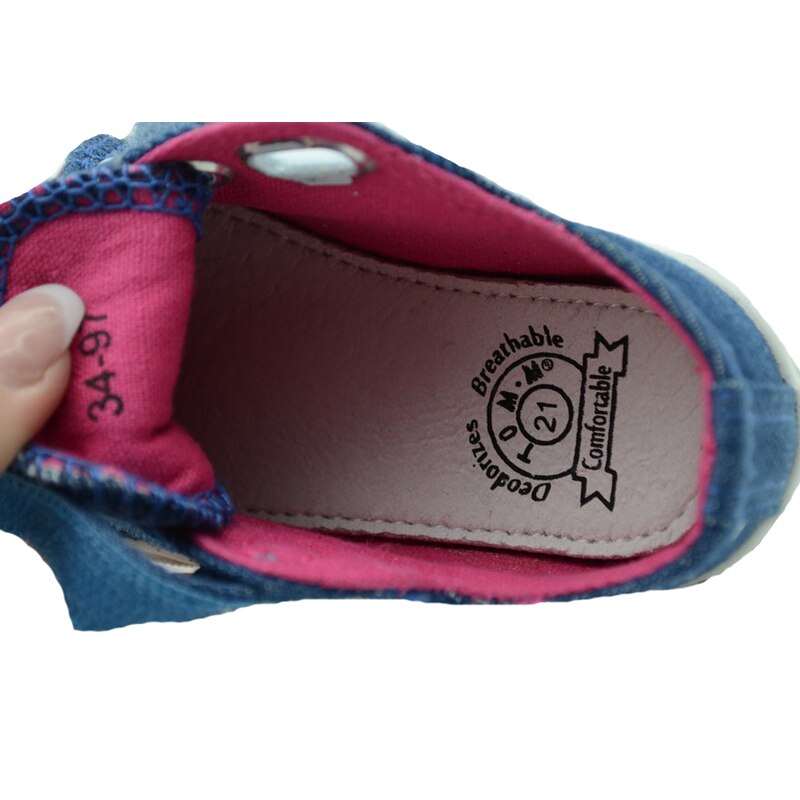 Платнени маратонки за момиче Tom Miki C-T34-97-A, Сини, 22 - eMAG.bg