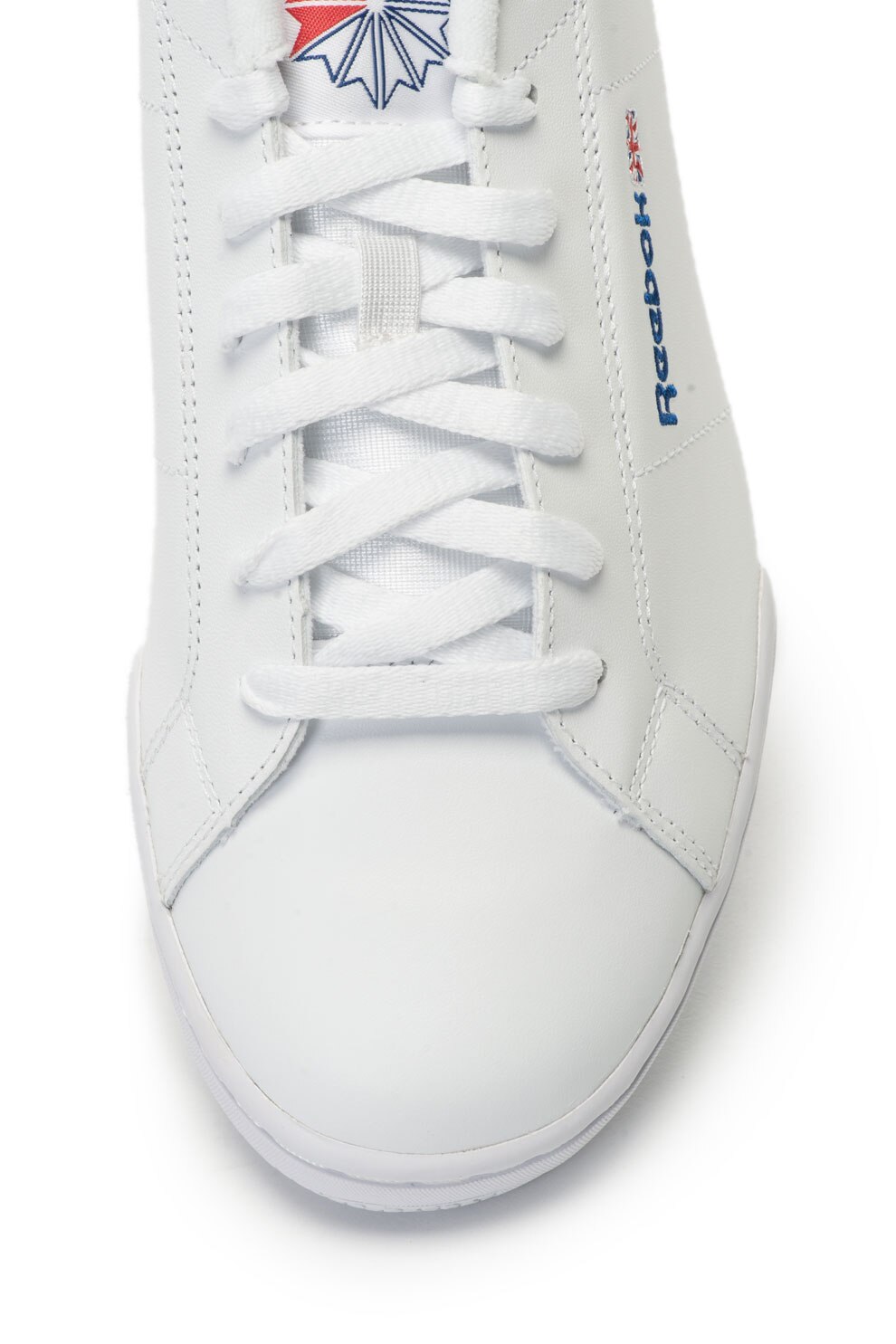 Reebok, Кожени спортни обувки NPC II, Бял, 9 - eMAG.bg