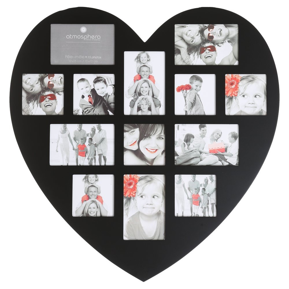 Rama foto inima, Negru, 13 poze, Atmosphera - eMAG.ro