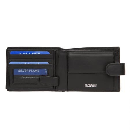 Мъжки портфейл Silver Flame, SFM0126, Черен - eMAG.bg