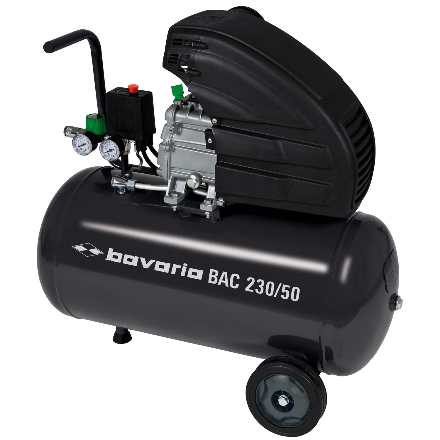 Compresor aer cu ulei Bavaria, BAC 230/50, 50 L, 8 bar, 230 L/min - eMAG.ro