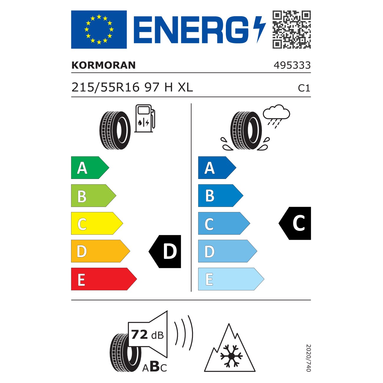 Anvelopa IARNA Kormoran SNOW 215/55 R16 97 H - eMAG.ro