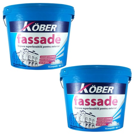 Pachet 2 bucati - Kober Zertifikat 15L, Vopsea super lavabila pentru ...