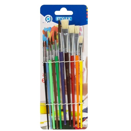 Set 10 pensule Stylex-lemn vopsit - eMAG.ro