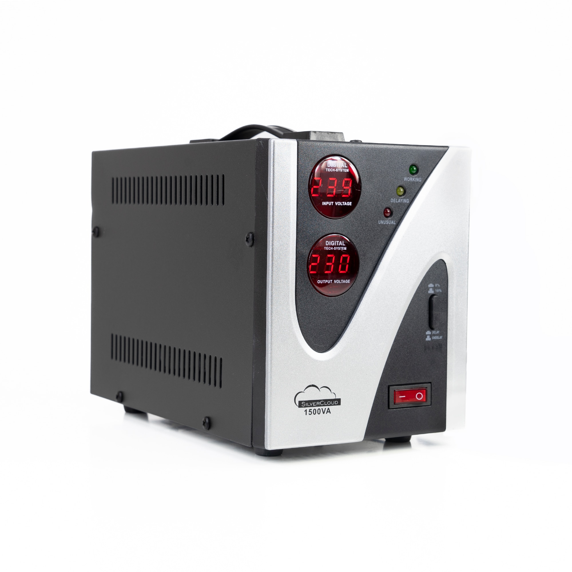 Stabilizator de tensiune SilverCloud 1500VA 900W - eMAG.ro