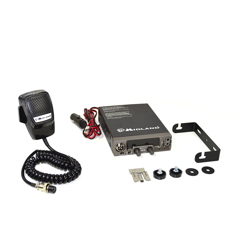 Kit CBTalk Statie radio CB Midland M10 + Microfon inteligent Dual Mike ...