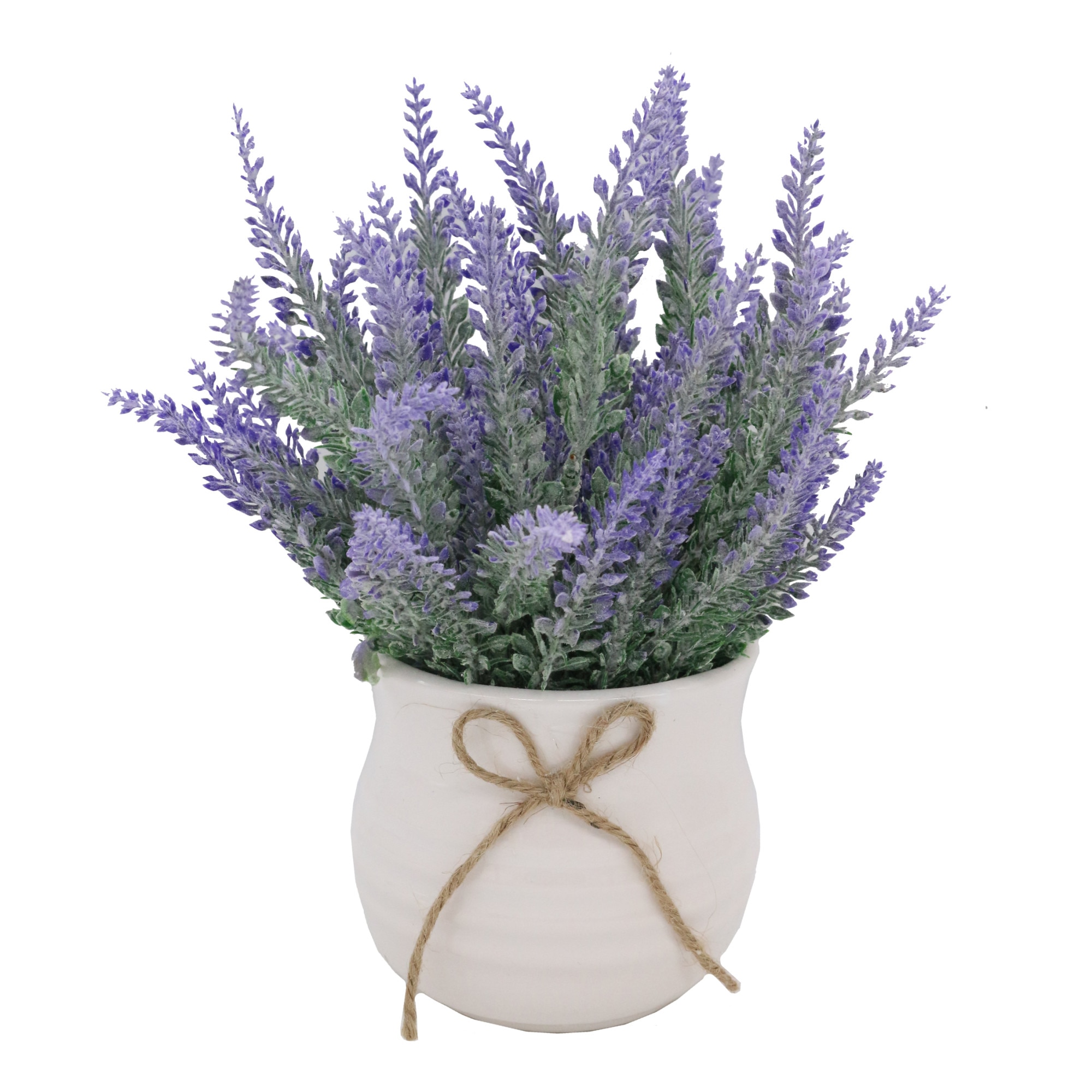 Lavanda artificiala in ghiveci din ceramica, 23 cm - eMAG.ro