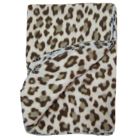 Patura polar imprimata, PPB05 leopard/maro, Primii Pasi - eMAG.ro