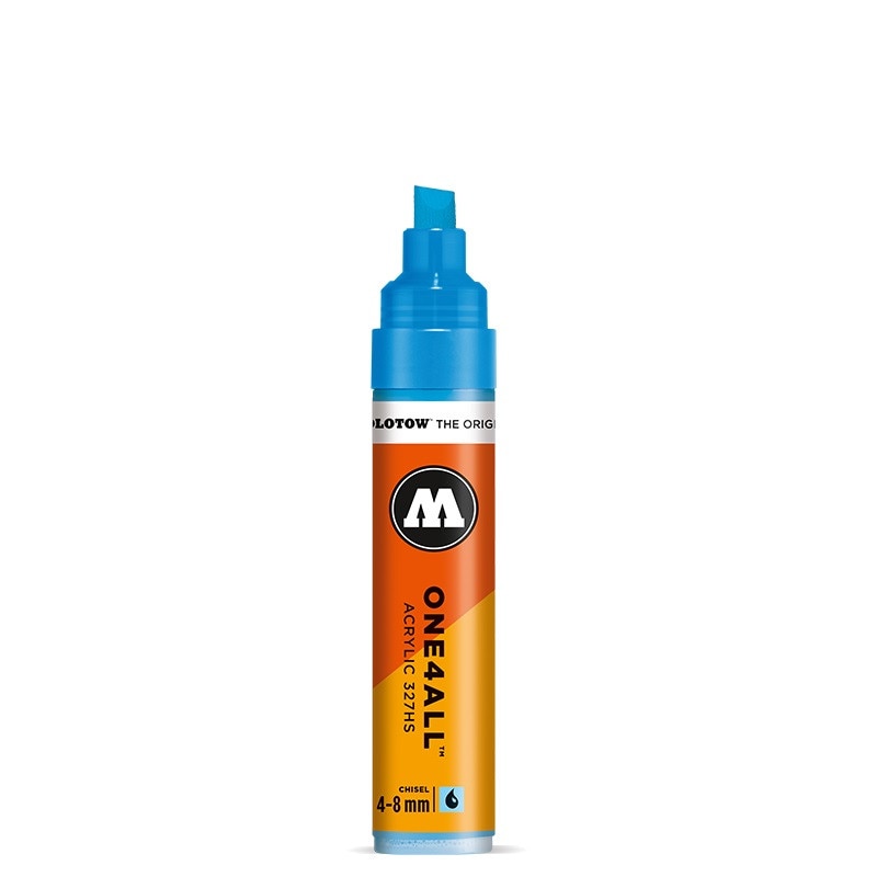 Маркер Molotow акрил скосен 327 HS Basic Set 1, 6 цв. блистер, 4-8 мм ONE4ALL™ - eMAG.bg