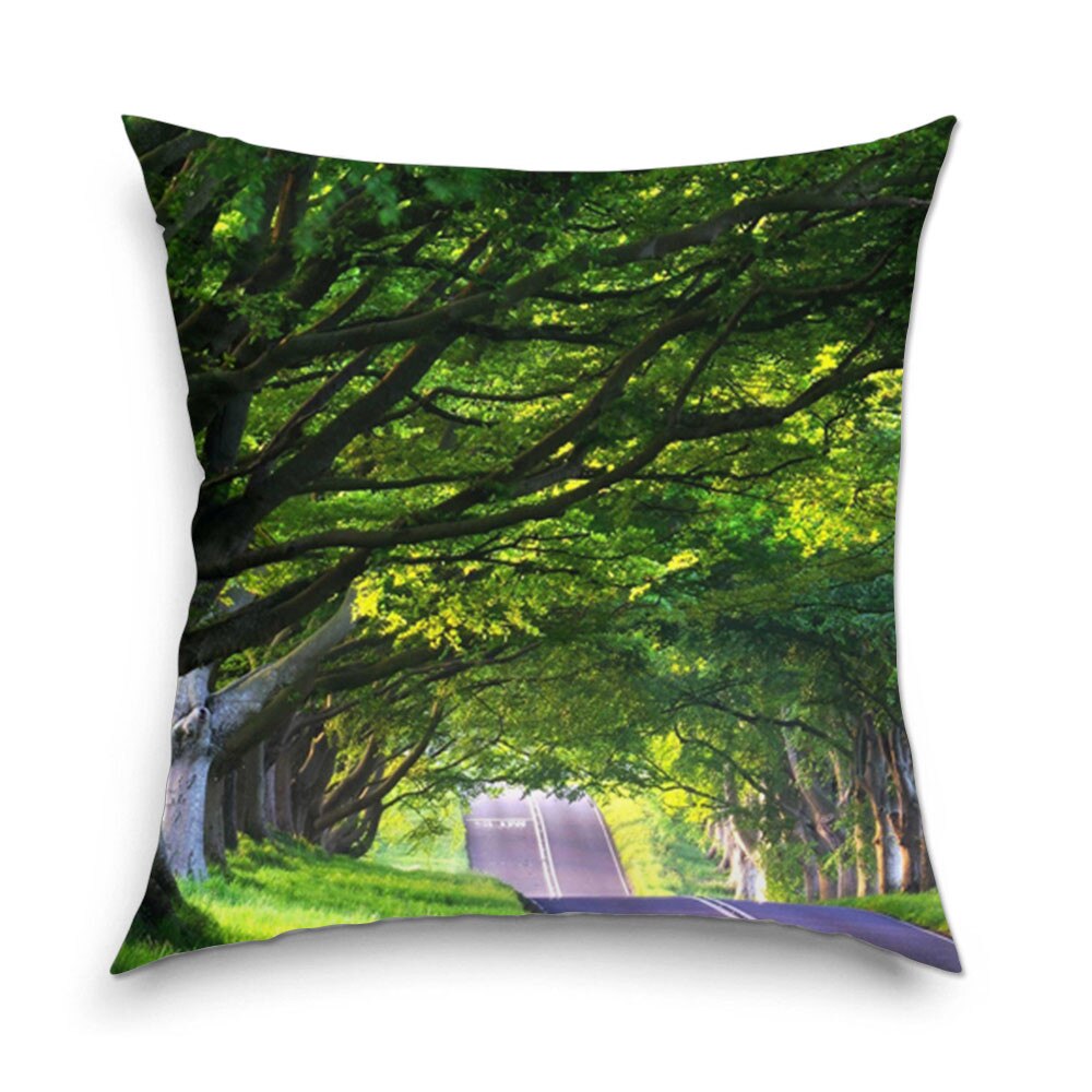 Perna decorativa Umbre de copaci batrani 40 x 40 cm - eMAG.ro