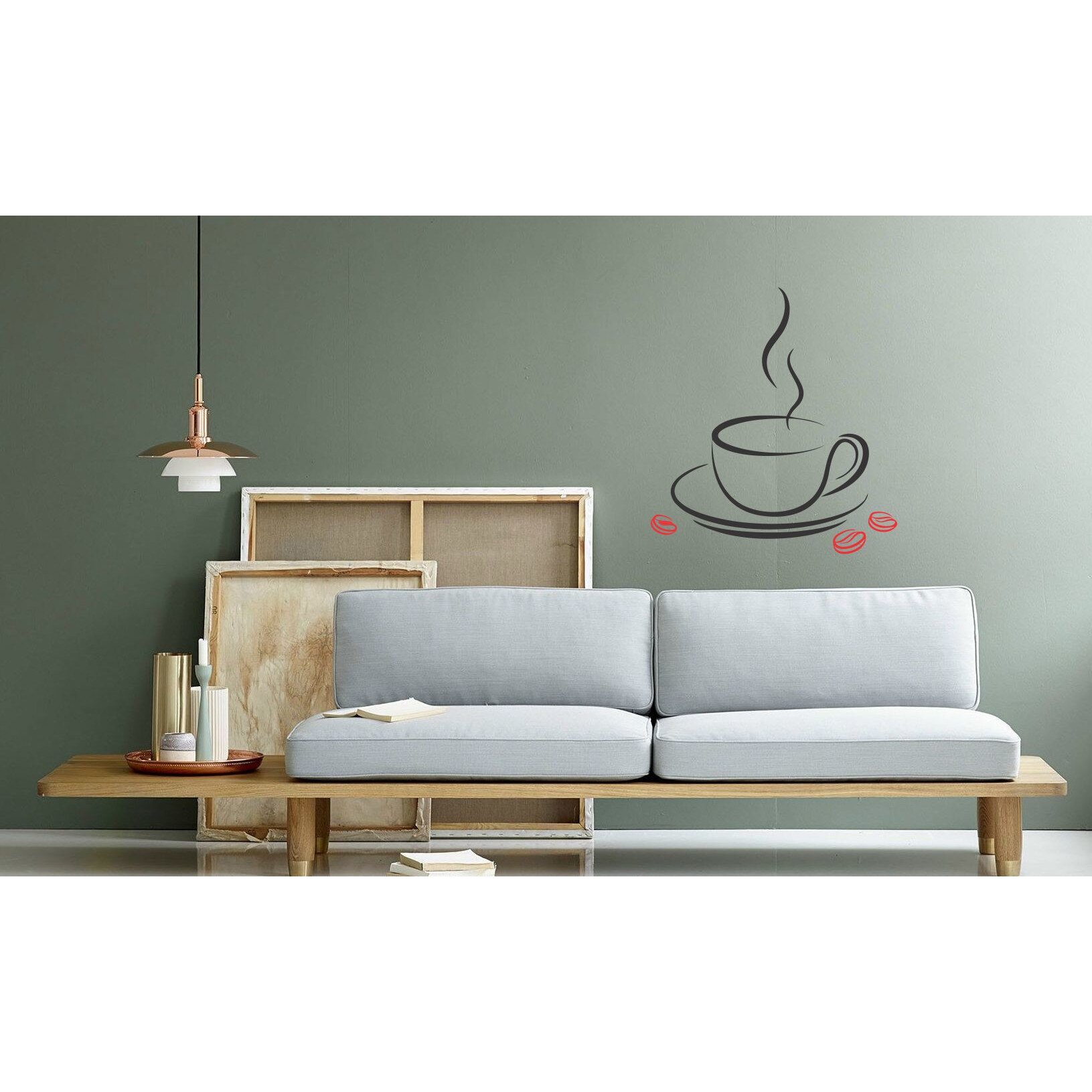 Sticker decorativ ceasca de cafea - bucatarie, cafenele - localuri ...