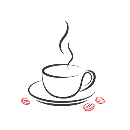 Sticker decorativ ceasca de cafea - bucatarie, cafenele - localuri ...