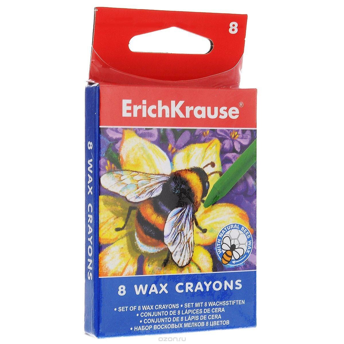 Set creioane colorate cerate - 8 culori - eMAG.ro