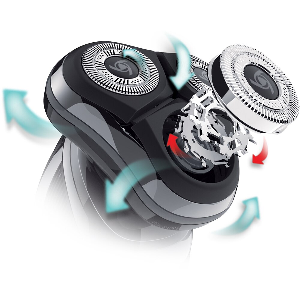 Aparat de ras circular, Remington, Wet-Dry, negru/argintiu - eMAG.ro