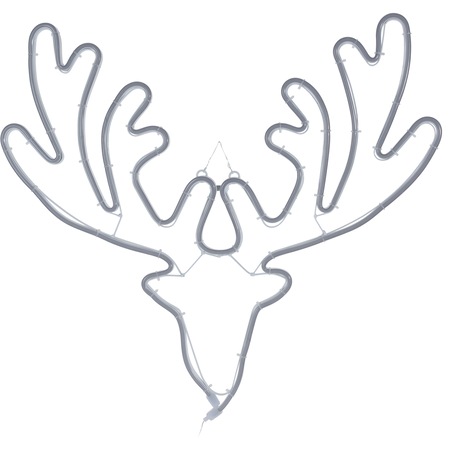 Decoratiune de Craciun luminoasa eNoelle, model cap de ren, 58 x 2 x 55 ...