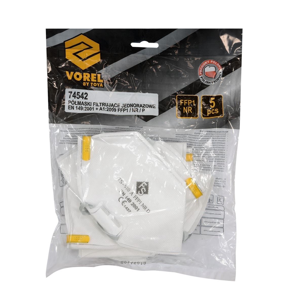 Комплект от 5 защитни маски Vorel CFY3S - eMAG.bg